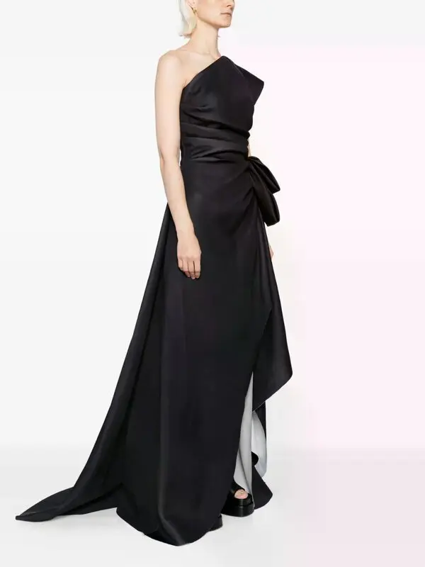 SAIID KOBEISY Ruffled Layered Dress - Black