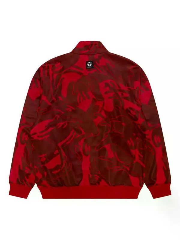 AAPE BY *A BATHING APE Embroidered Lettering Bomber Jacket