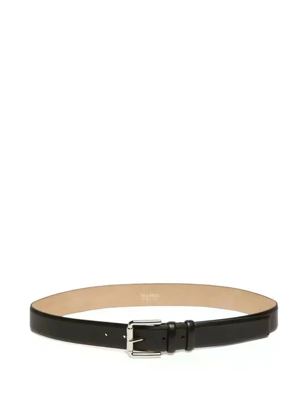 Max Mara Leather Belt - Black