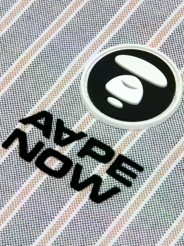 AAPE BY *A BATHING APE Logo-embroidered Shirt - Neutrals