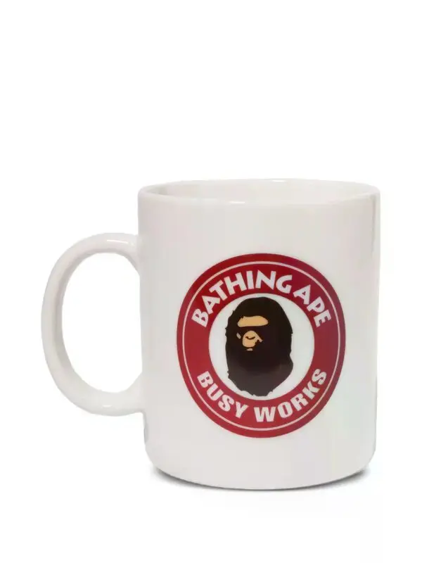 A BATHING APE Logo-embellished Mug - White