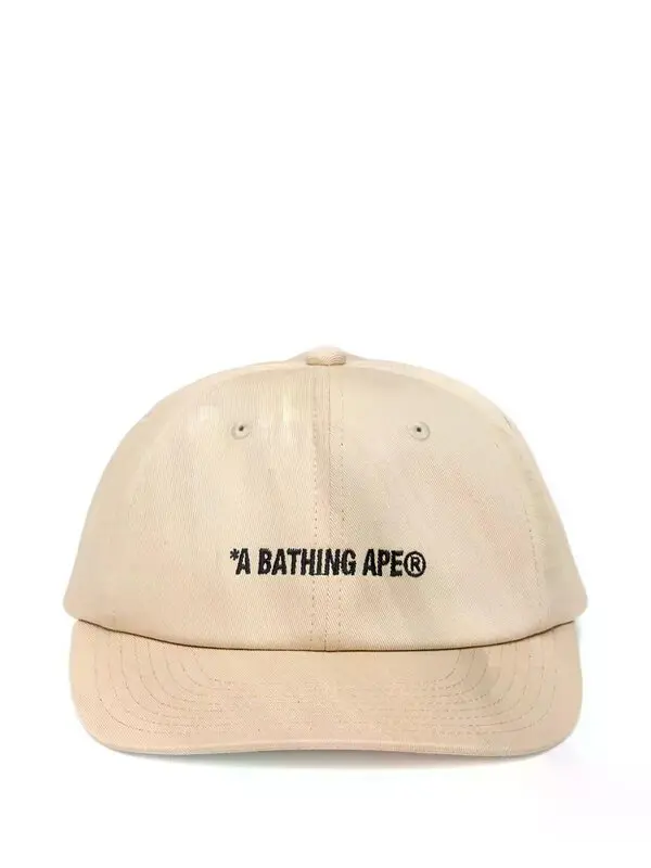 A BATHING APE Logo-embroidered Cap - Neutrals