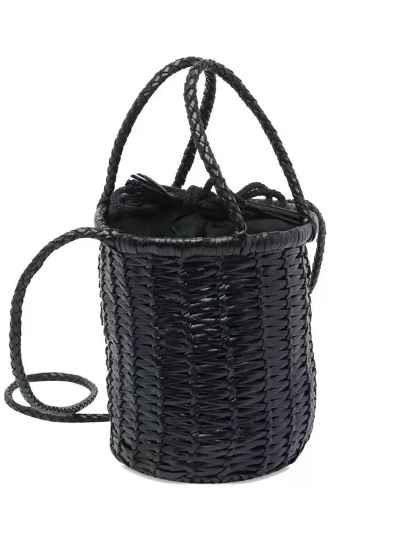 Dragon Diffusion Braided Leather Bucket Bag
