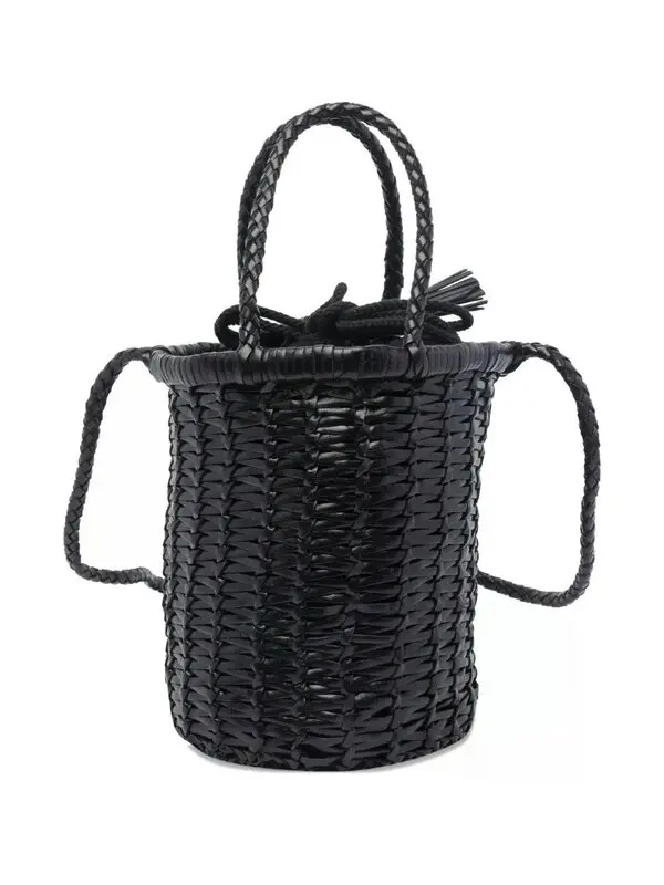 Dragon Diffusion Braided Leather Bucket Bag