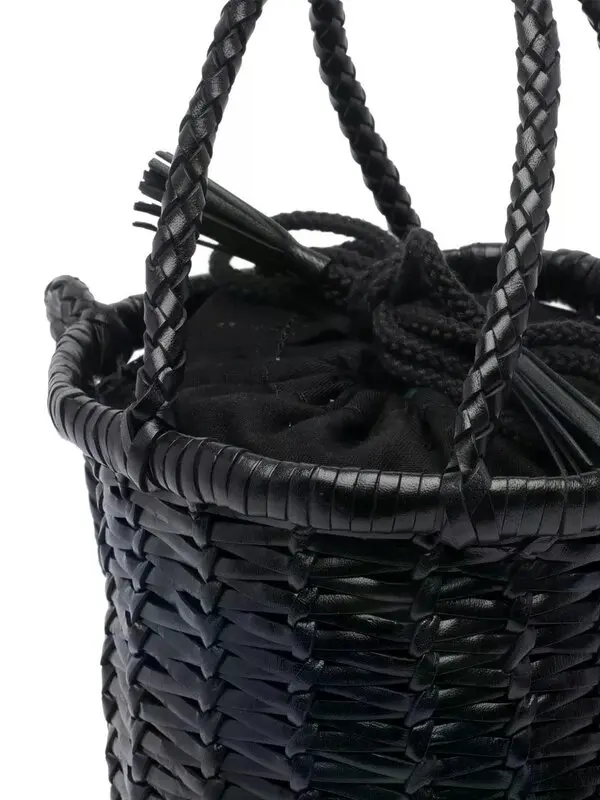 Dragon Diffusion Braided Leather Bucket Bag