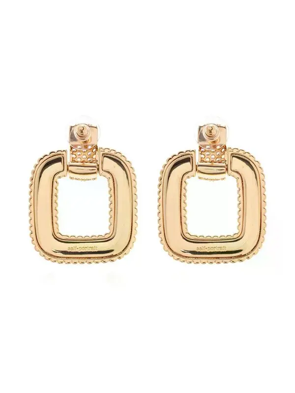 SELF-PORTRAIT Square Twisted Earrings