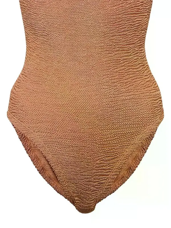 Hunza G Spaghetti-strap Textured Swimsuit