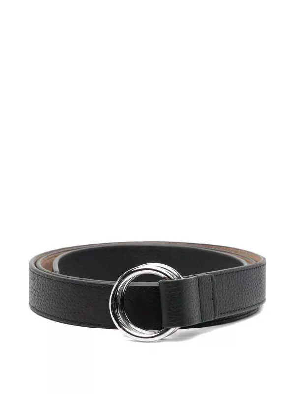 Michael Kors Pebbled Leather Belt - Black