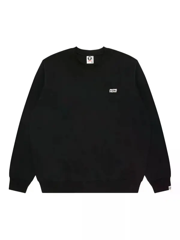 AAPE BY *A BATHING APE Embroidered-logo Sweatshirt - Black