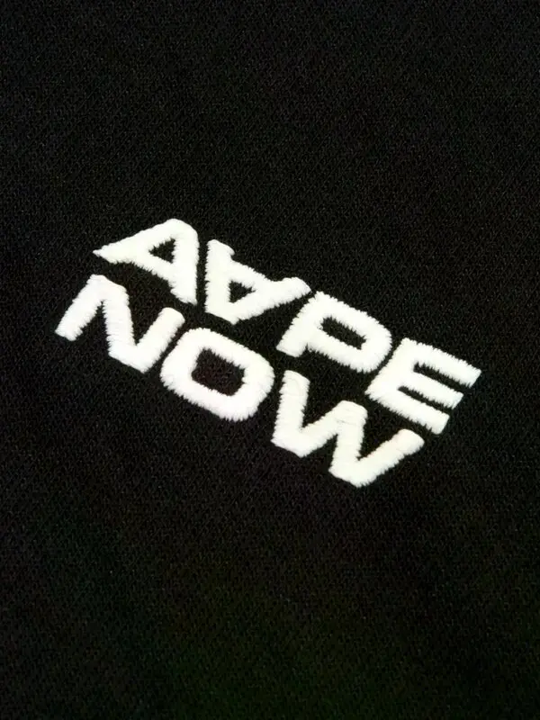 AAPE BY *A BATHING APE Embroidered-logo Sweatshirt - Black