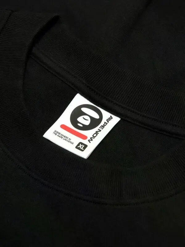 AAPE BY *A BATHING APE Embroidered-logo Sweatshirt - Black
