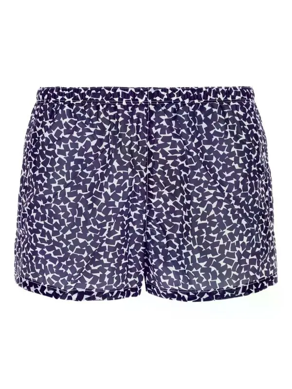Prada Abstract-print Swimming Shorts - Blue
