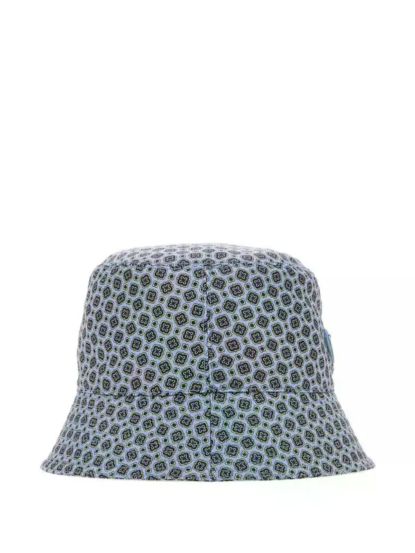 Prada Printed Bucket Hat - Blue