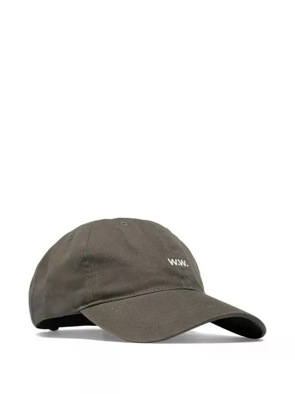 Wood Wood Embroidered Baseball Cap - Grey