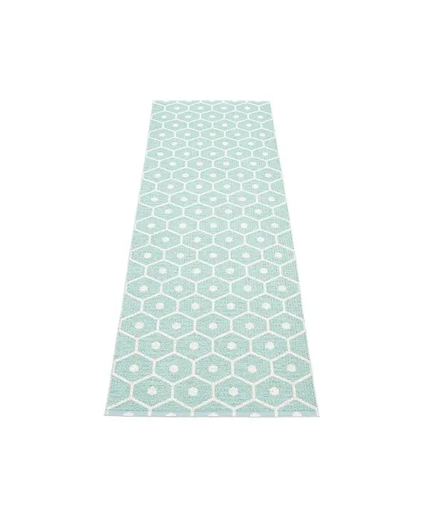 PAPPELINA Honey Rug, 2'3 X 7'6 - Pale Turquoise