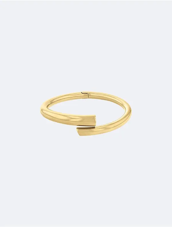 Calvin Klein Sculptural Round Bangle - Gold
