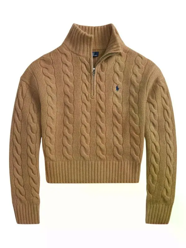 Polo Ralph Lauren Cable-knit Mock-neck Sweater