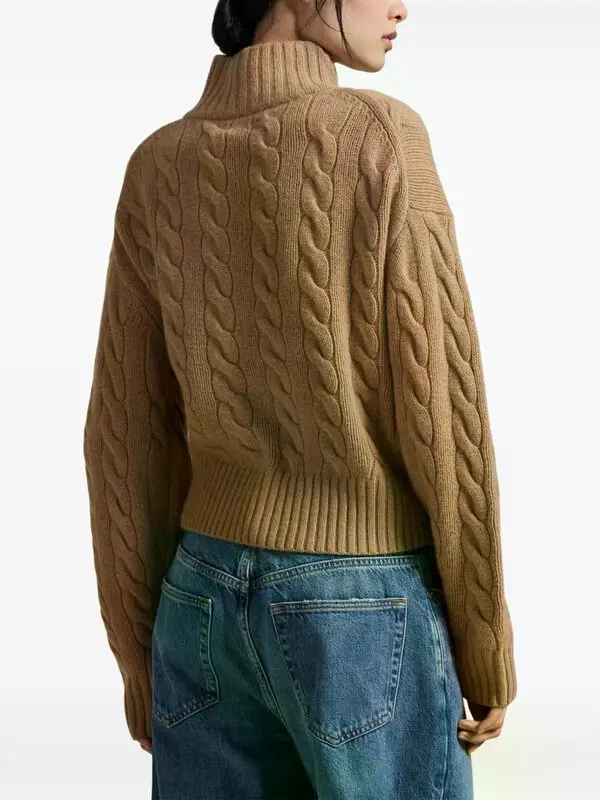 Polo Ralph Lauren Cable-knit Mock-neck Sweater