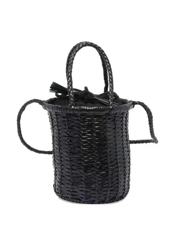 Dragon Diffusion Braided Leather Bucket Bag