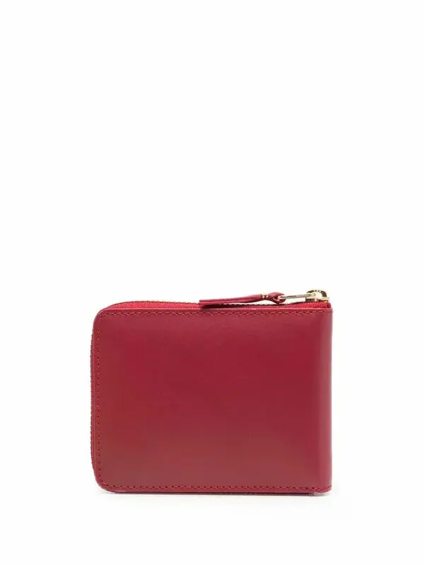 Comme Des Garçons Bi-fold Zipped Leather Wallet