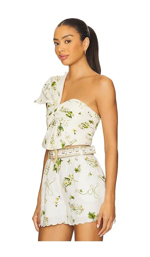 Camilla Asymmetric Bow Top