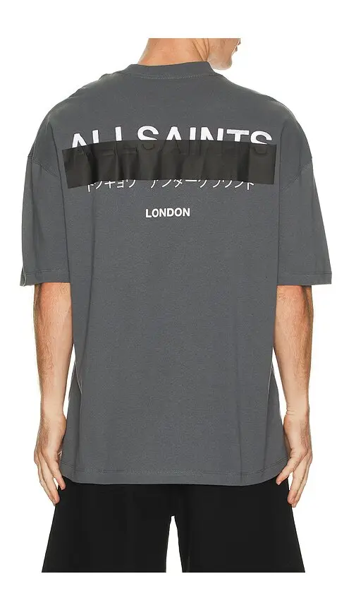 ALLSAINTS Redact Tee In Blue - Parma Blue