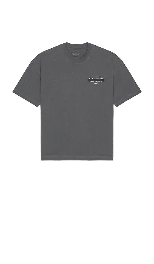 ALLSAINTS Redact Tee In Blue - Parma Blue