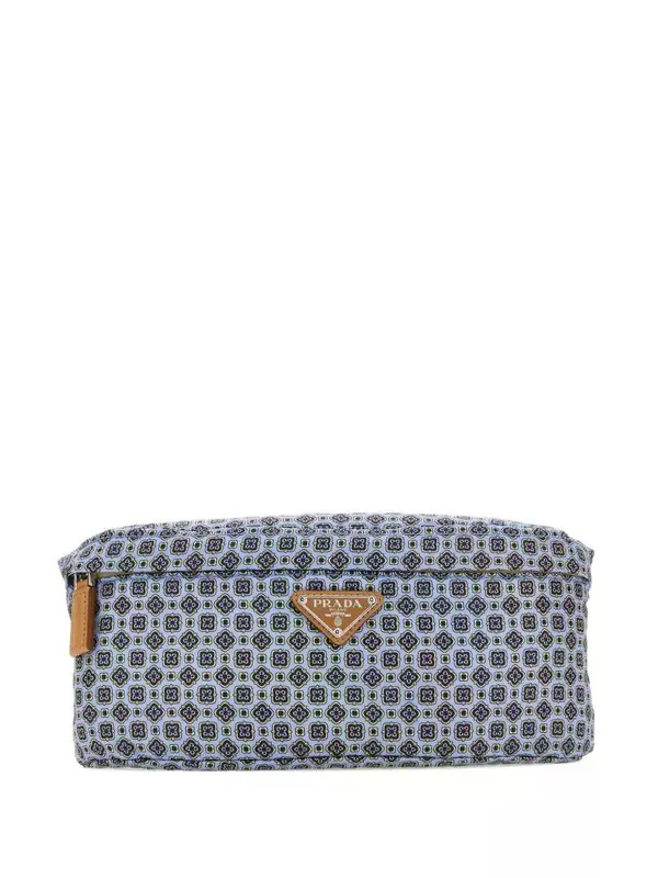 Prada Printed Belt Bag - Blue