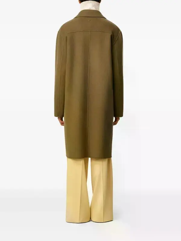 AMI Paris Wool Belted Overcoat