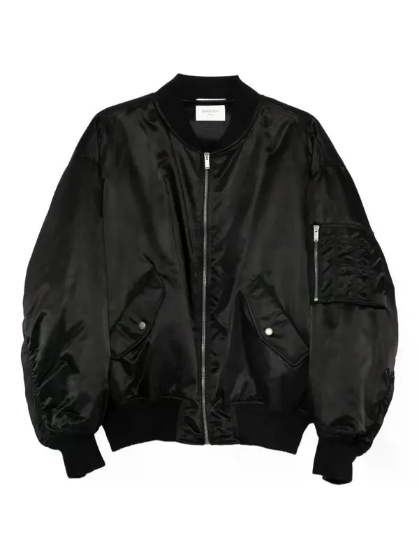 Saint Laurent Button-fastening Bomber Jacket