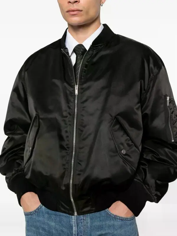 Saint Laurent Button-fastening Bomber Jacket