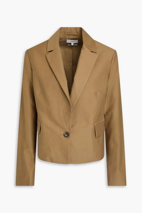 Vince Cotton And Wool-blend Twill Blazer