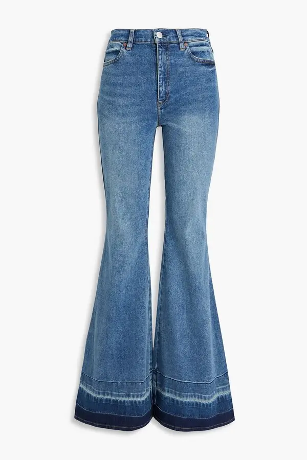 Alice + Olivia Sb Bell High-rise Flared Jeans