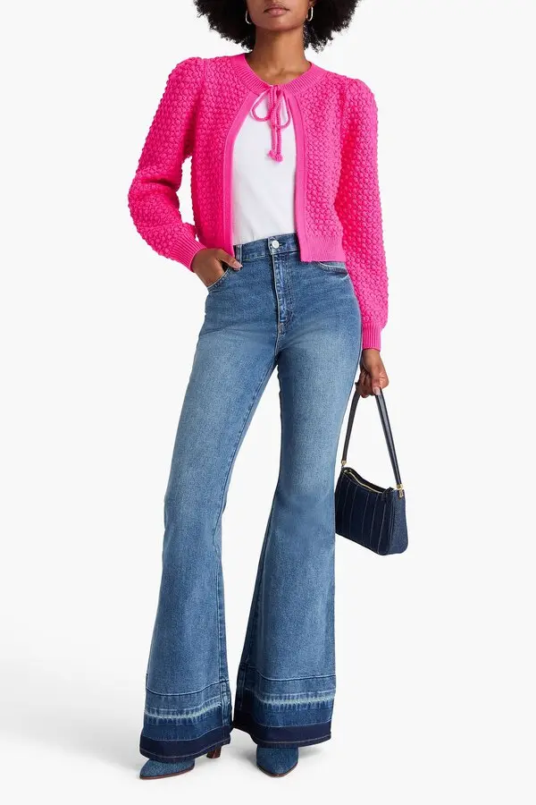 Alice + Olivia Sb Bell High-rise Flared Jeans