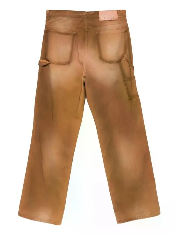 MSGM Faded Cotton Trousers