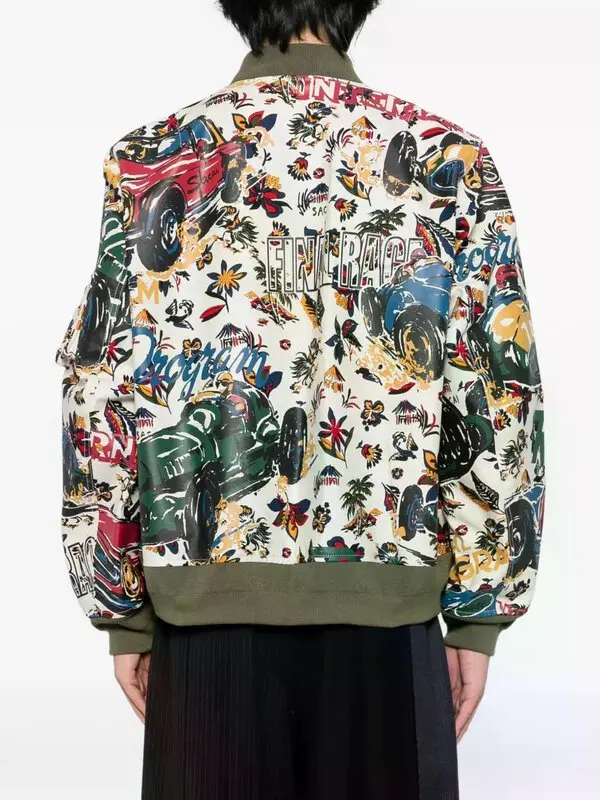 Sacai Tropical-print Jacket