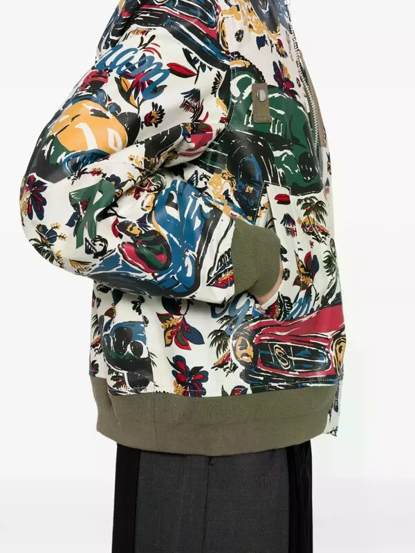 Sacai Tropical-print Jacket