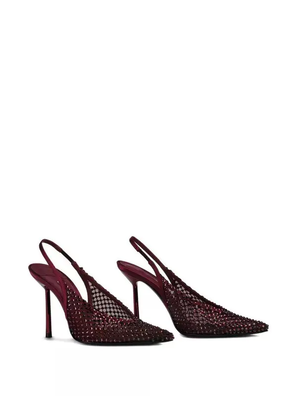 LE SILLA 100mm Gilda Crystal-embellished Slingback Pumps