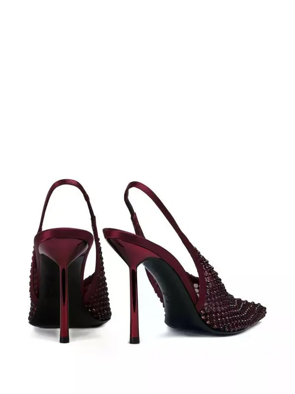 LE SILLA 100mm Gilda Crystal-embellished Slingback Pumps