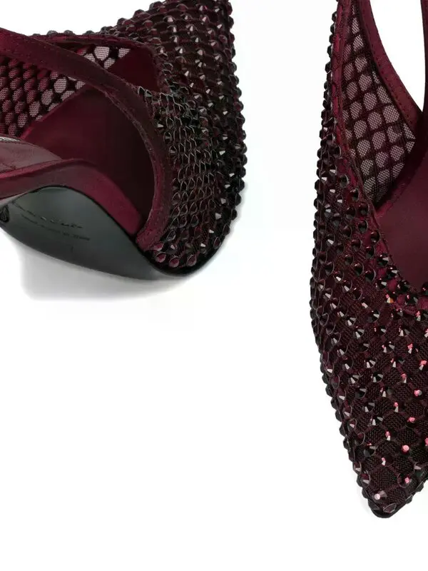 LE SILLA 100mm Gilda Crystal-embellished Slingback Pumps