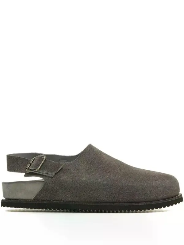 Guidi Buckled Suede Mules