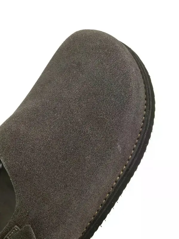 Guidi Buckled Suede Mules