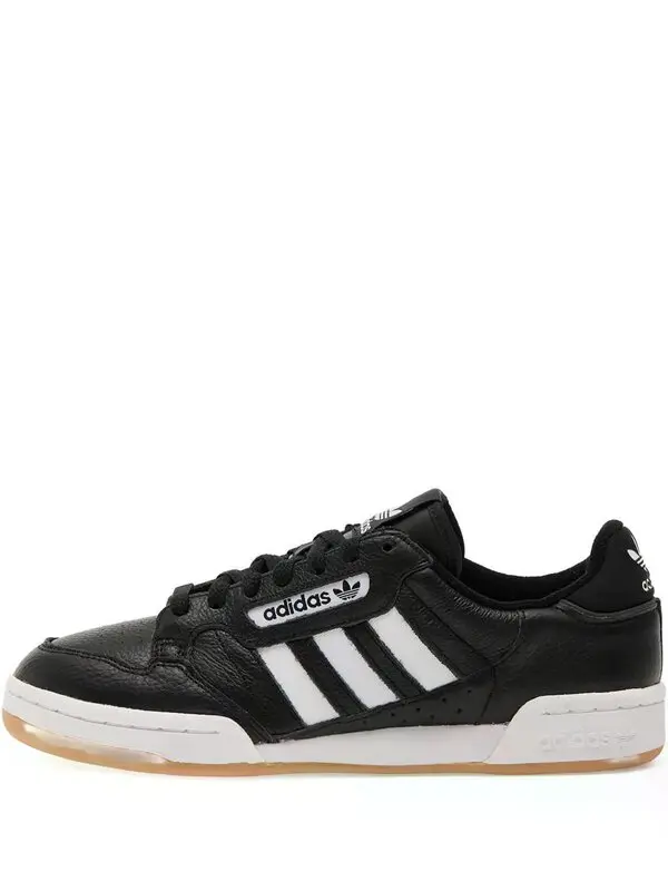 Adidas Continental 80 Stripes Leather Sneakers - Black - 25% Off |  Editorialist