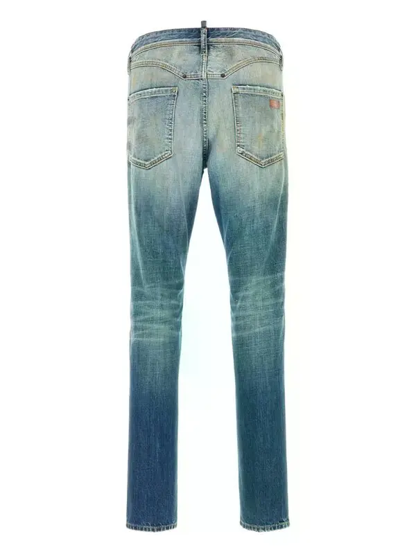 Dsquared2 Faded Patchwork Jeans - Blue