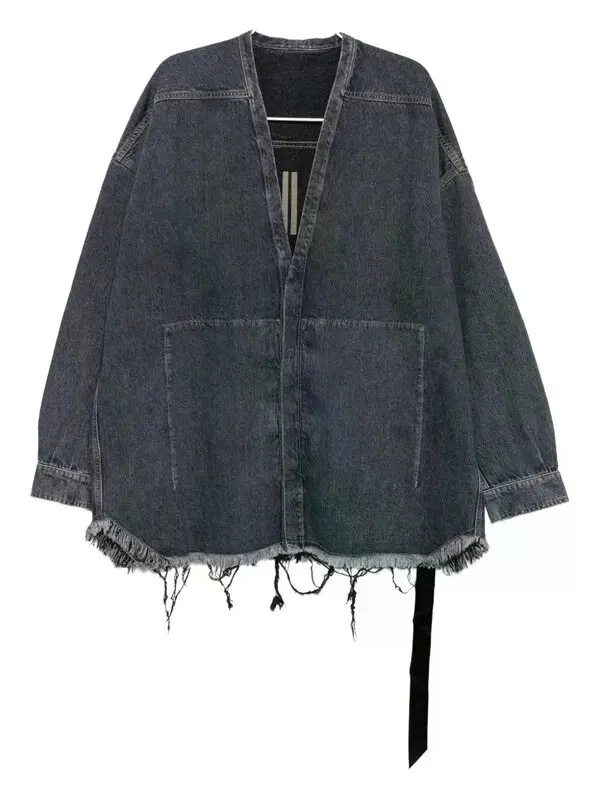Rick Owens Cotton Denim Jacket - Blue