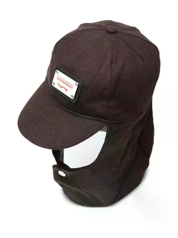 CHARLES JEFFREY Logo-plaque Flap Cap