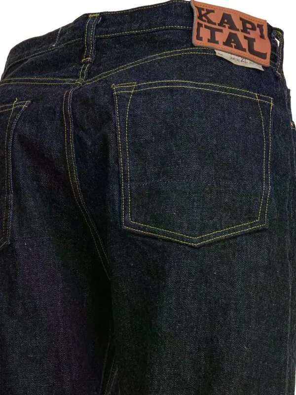 Kapital Contrast-stitch Cotton Jeans