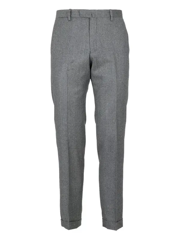BRIGLIA 1949 Wool Trousers With Cuffed Hems