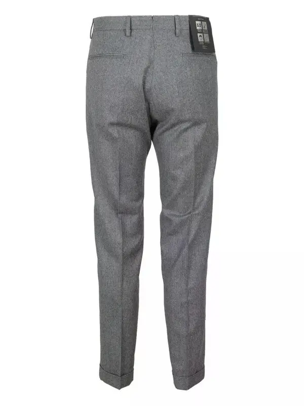 BRIGLIA 1949 Wool Trousers With Cuffed Hems