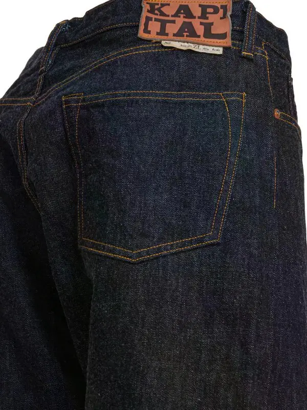 Kapital Contrast-stitch Cotton Jeans